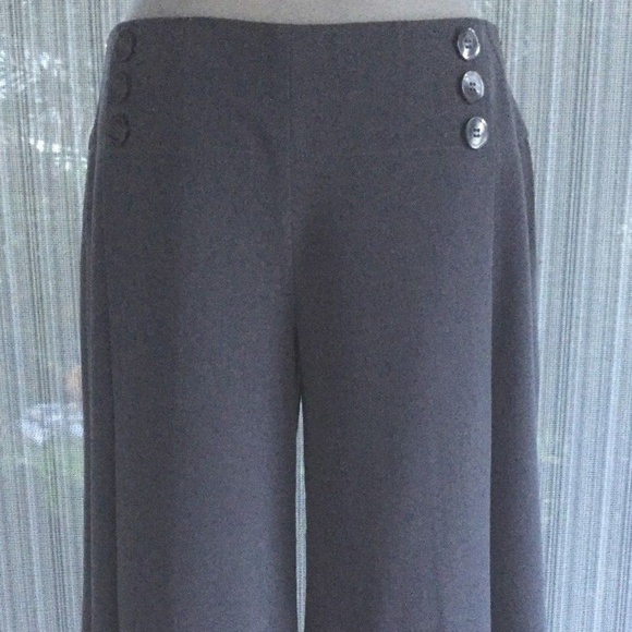 Cache | Pants & Jumpsuits | Cache Wide Leg Stretch Buttons Crop Self ...